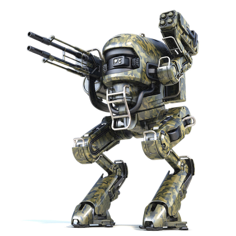 3D robot rocket launcher - TurboSquid 1243234