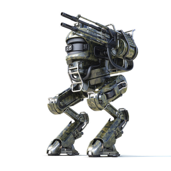 3D robot rocket launcher - TurboSquid 1243234