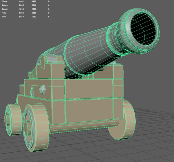 Cannon 3D model - TurboSquid 1243282