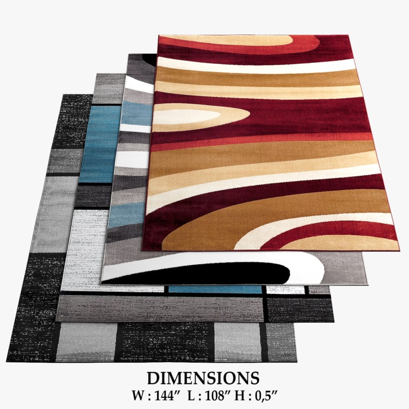 Area rugs 2 3D model - TurboSquid 1243329