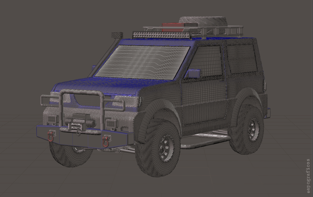 3D model 4x4 vehicle suv - TurboSquid 1243408
