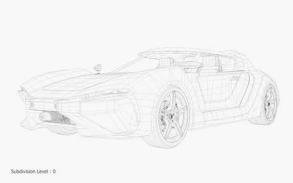 3D concept car design - TurboSquid 1243451