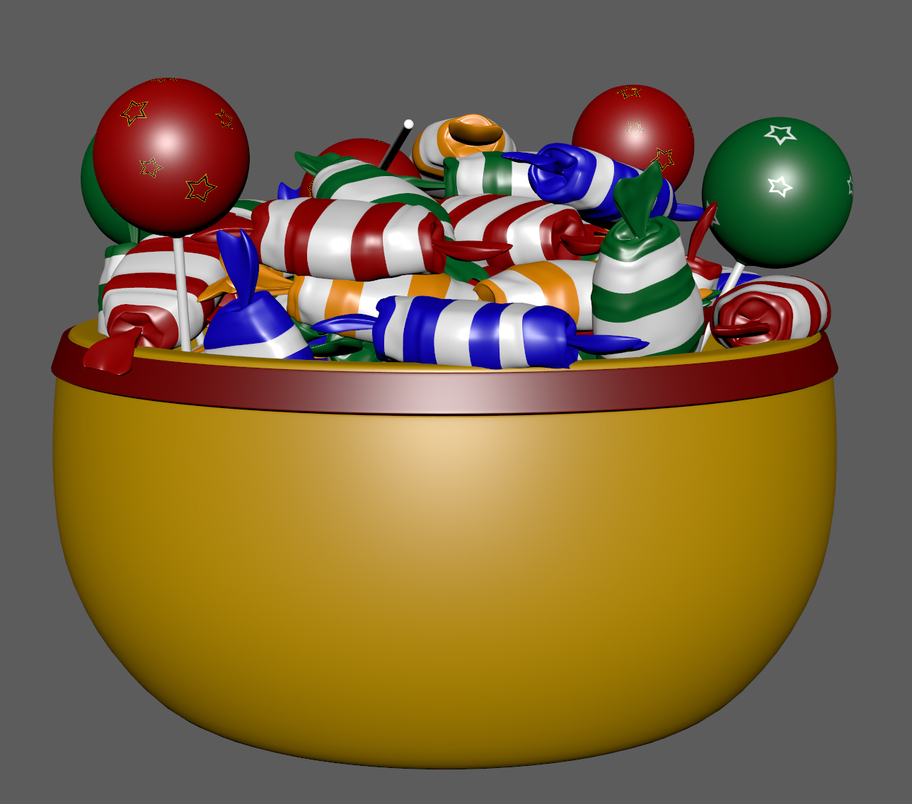 Free candy bowl 3D model - TurboSquid 1243511