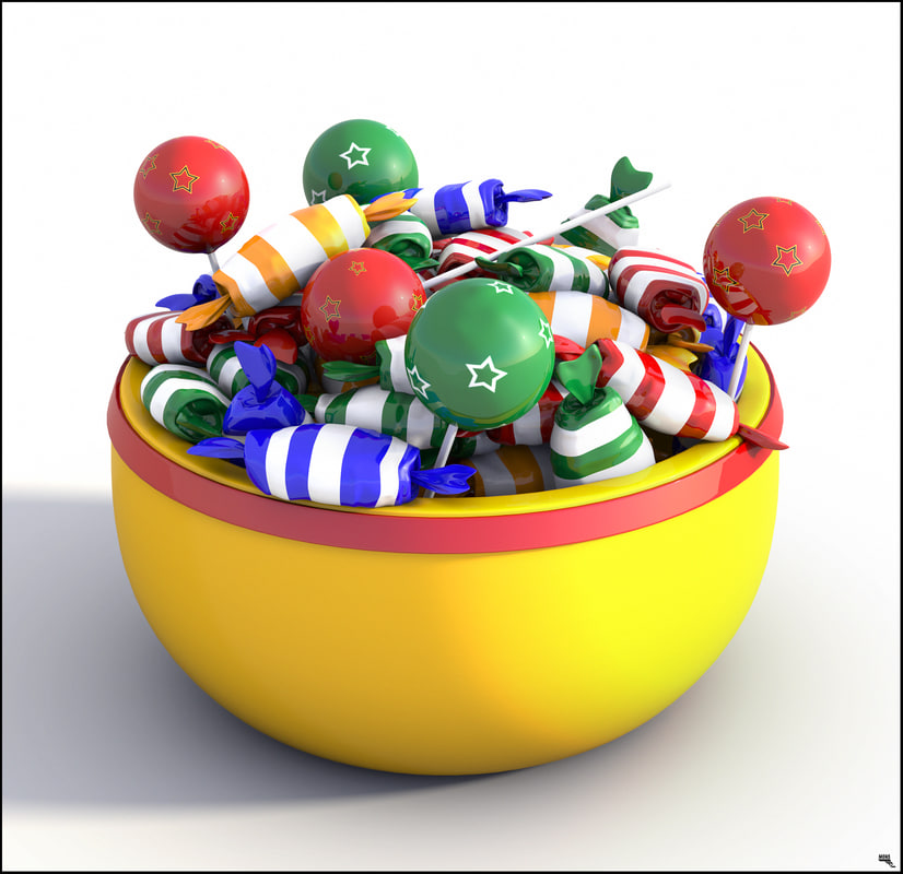 Free candy bowl 3D model - TurboSquid 1243511