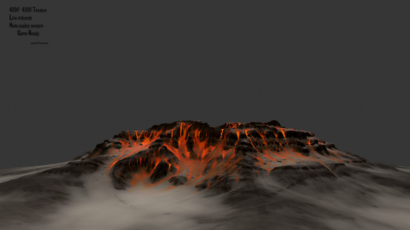 modelo 3d volcán - TurboSquid 1243570