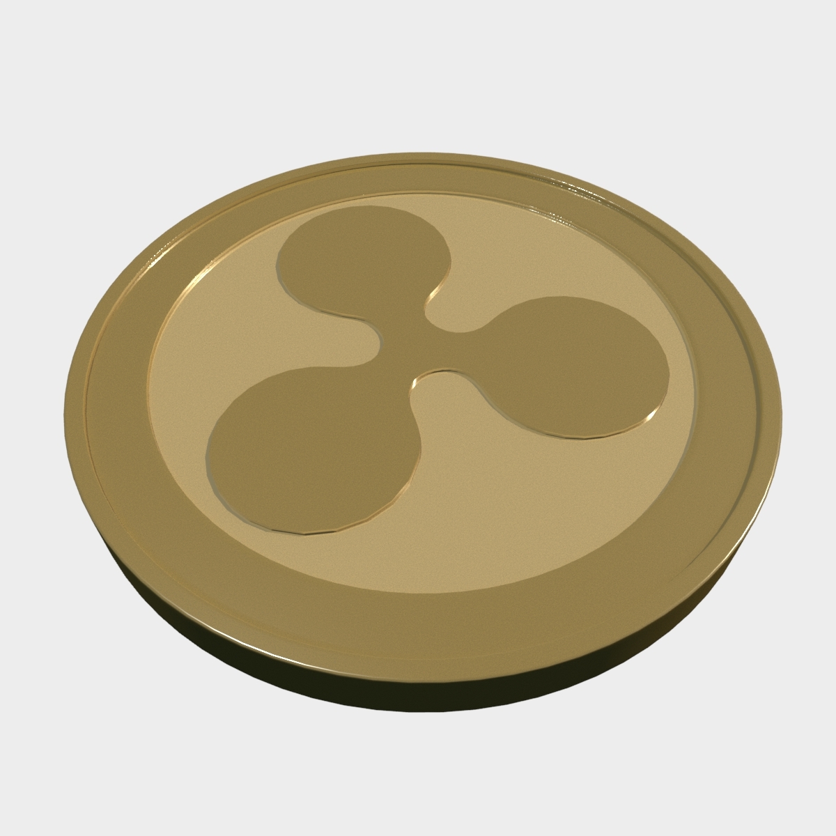 Ripple coin model - TurboSquid 1243580