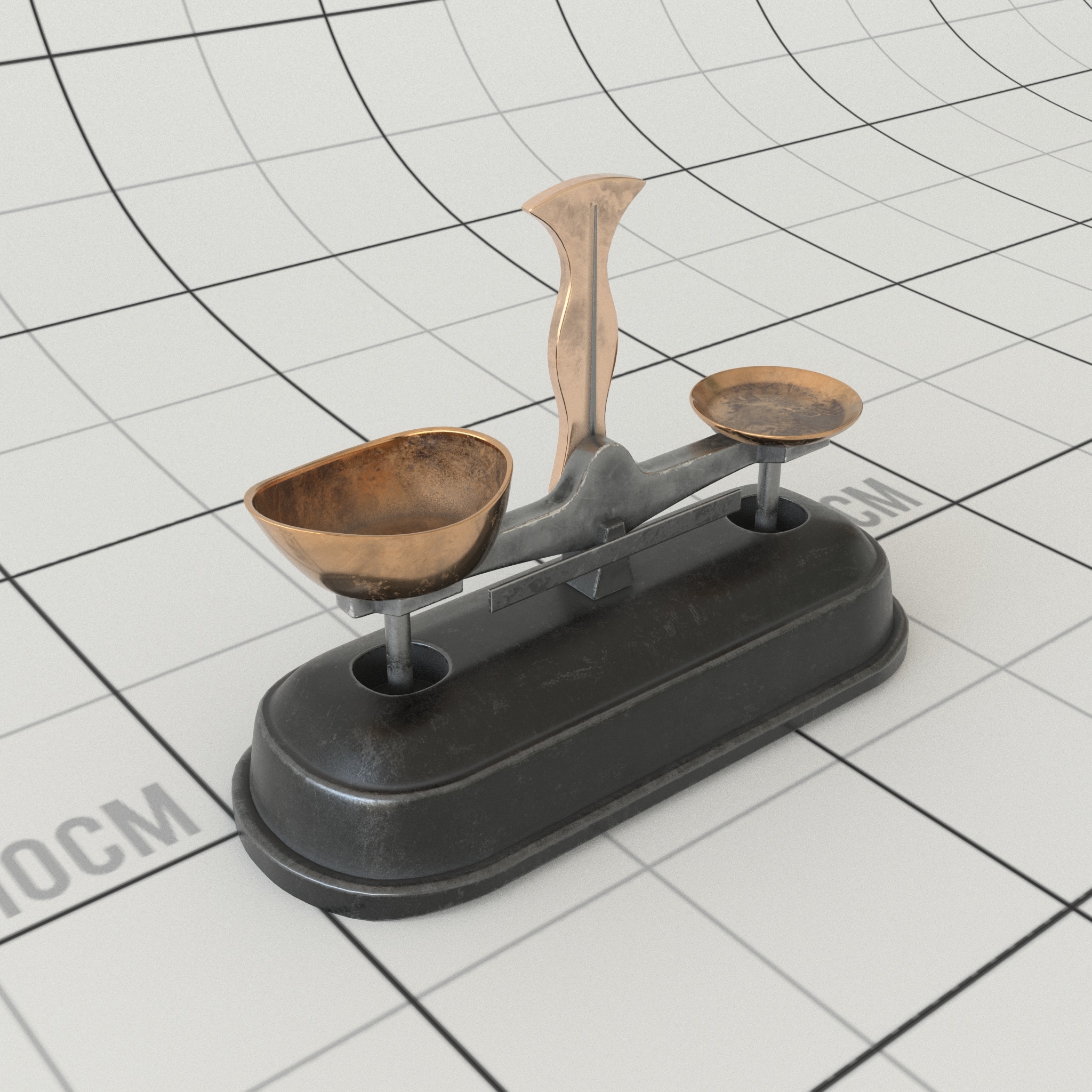 French balance scale 3D model - TurboSquid 1243639