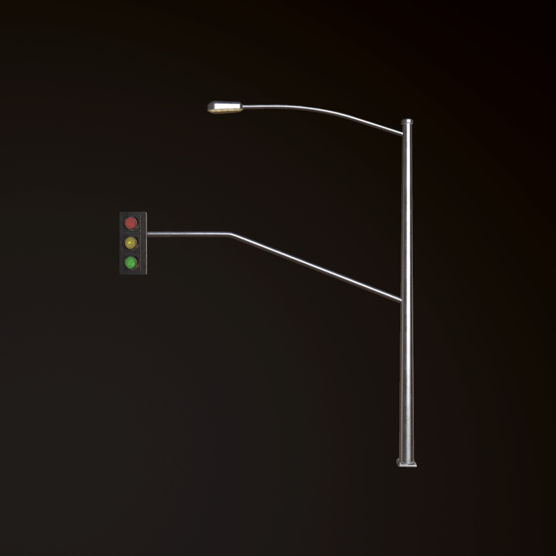 Pbr ready traffic light 3D model - TurboSquid 1243663