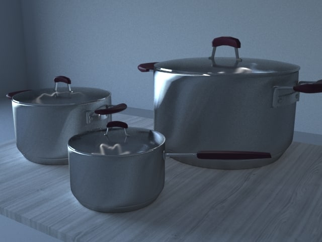 Steel pans 3D model - TurboSquid 1243691