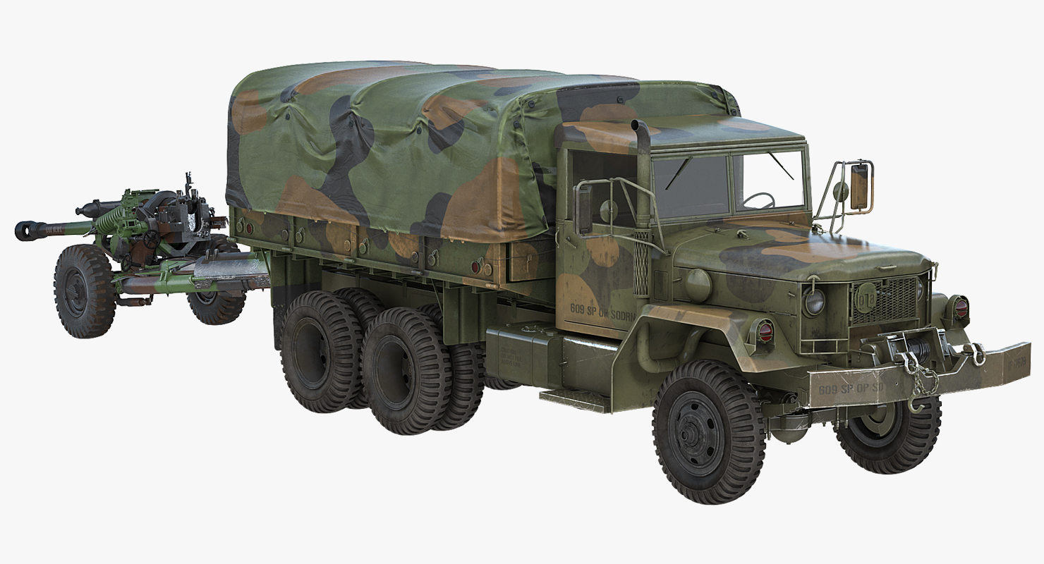 Military truck m35a2 field 3D model - TurboSquid 1243732