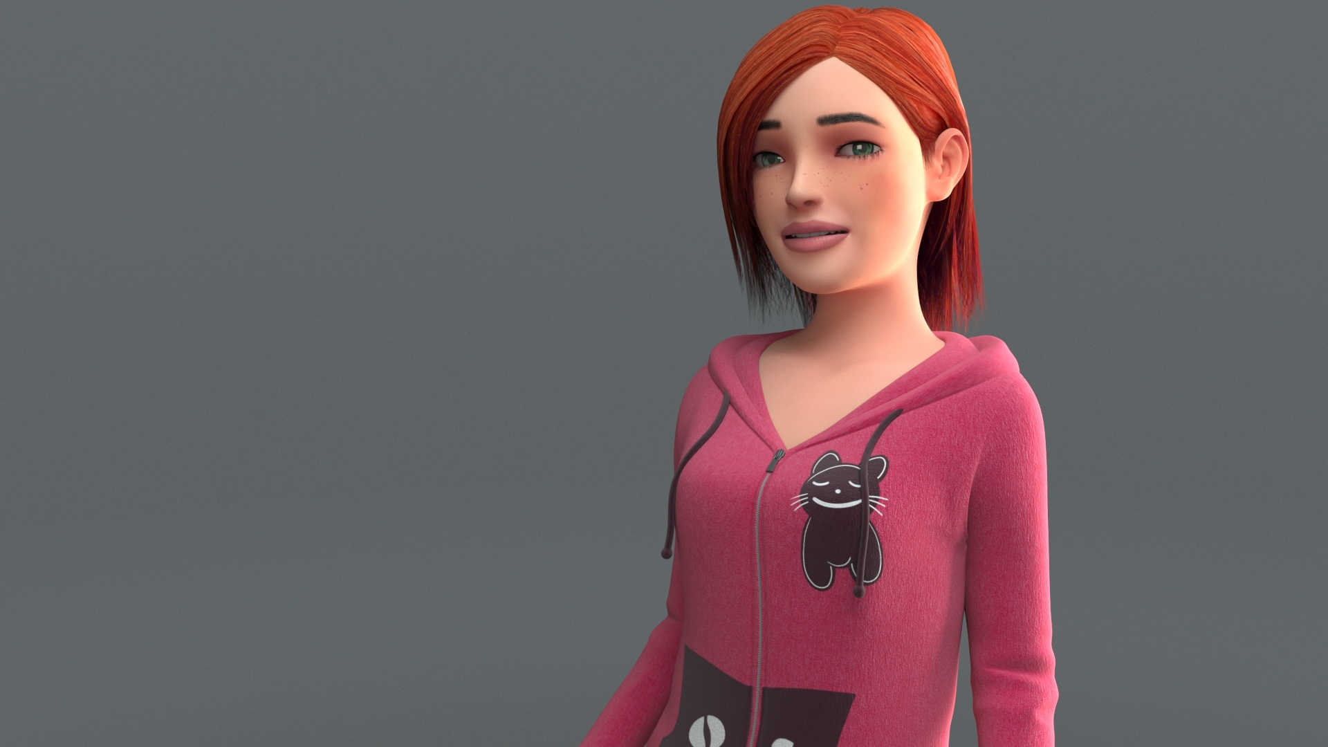 Realistic girl rig 3D model - TurboSquid 1243747