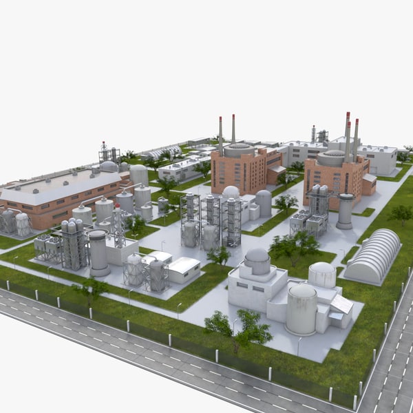 3D industrial factory model - TurboSquid 1243769