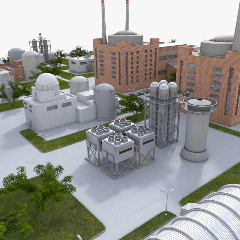 Fábrica Industrial Modelo 3D - TurboSquid 1243769