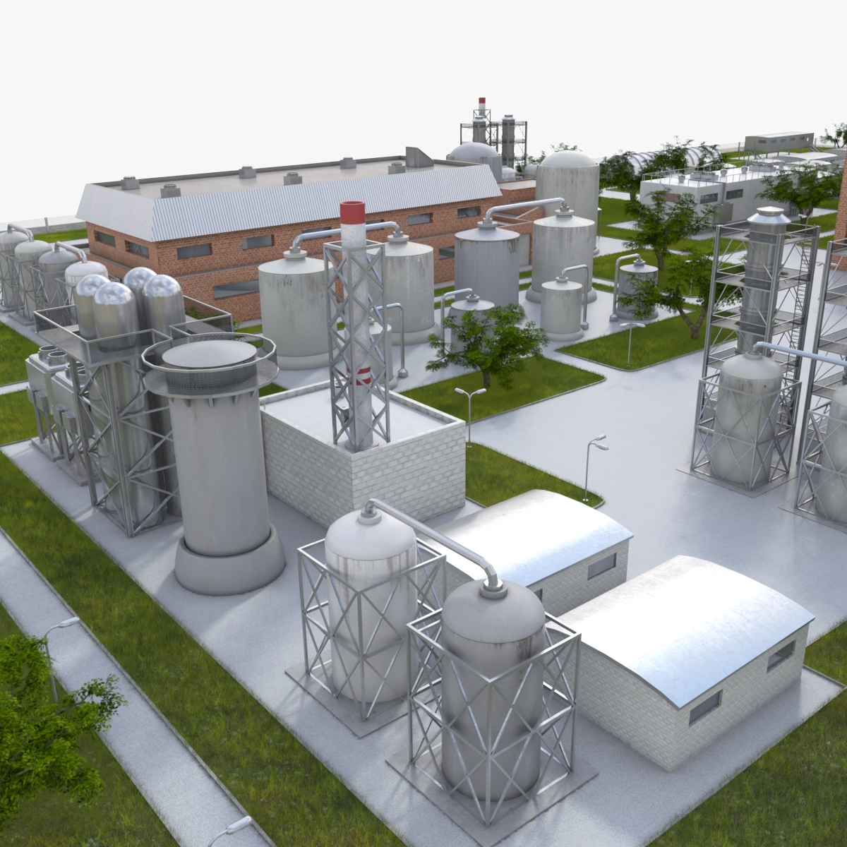 3D industrial factory model - TurboSquid 1243769