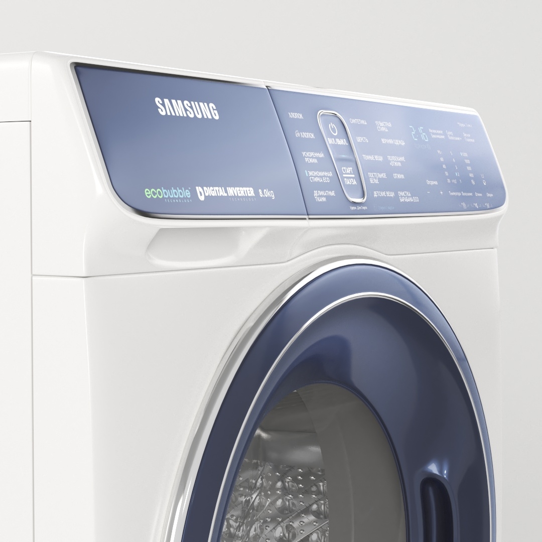 Washing machine samsung 3D model - TurboSquid 1243817