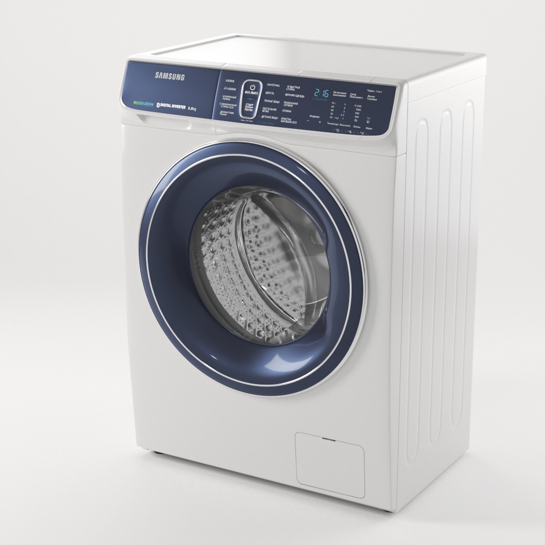 Washing machine samsung 3D model - TurboSquid 1243817