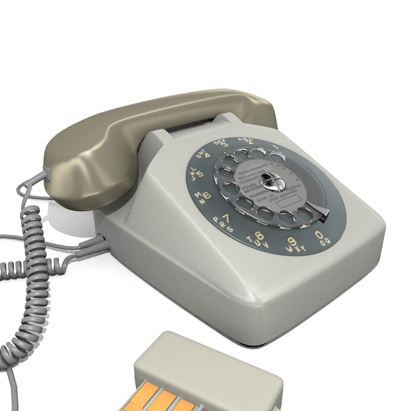 Dial phone model - TurboSquid 1243862