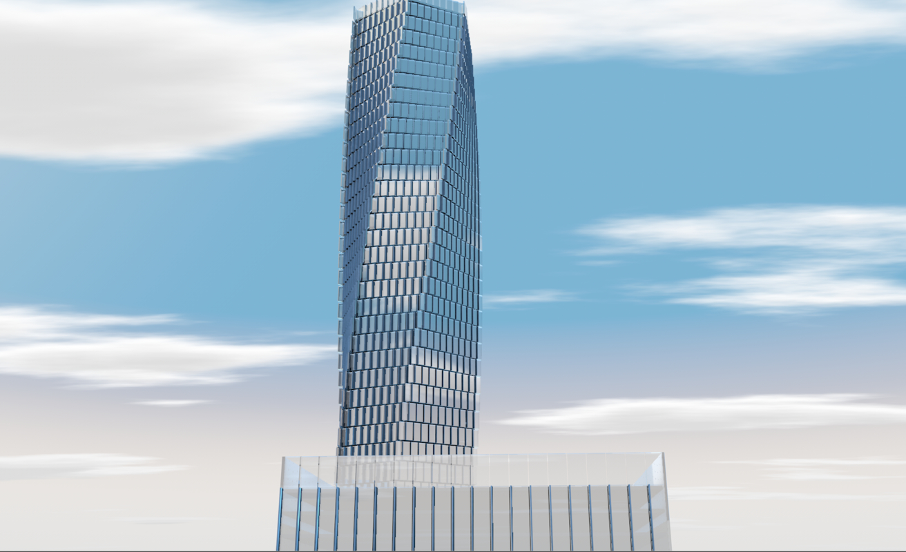 3D modern twisted tower - TurboSquid 1244012