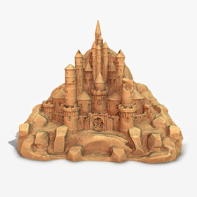 3D sand castle pbr model - TurboSquid 1244023
