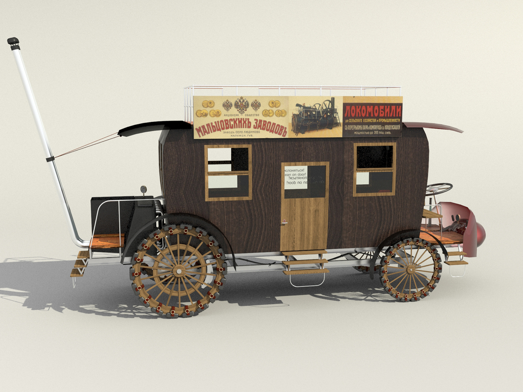 Stagecoach steam engine 3D model - TurboSquid 1244173