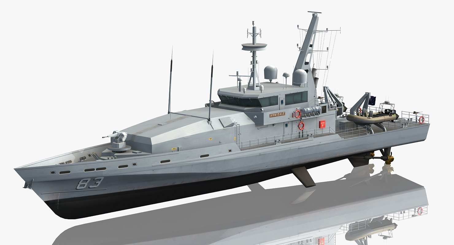 Hmas armidale 83 3D model - TurboSquid 1244400