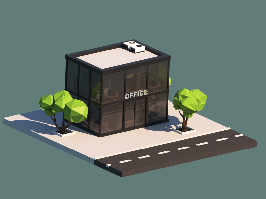 Office building 3D model - TurboSquid 1244489