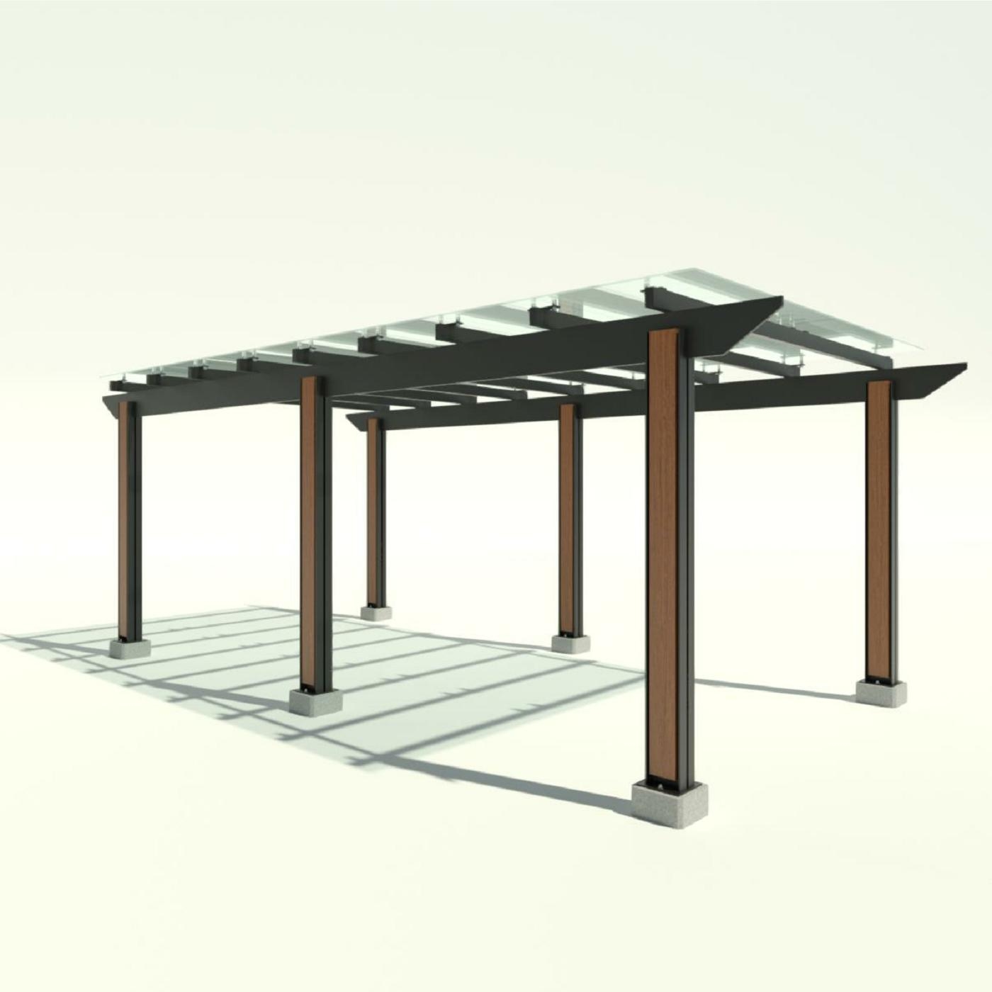 Pergola - glass 3D model - TurboSquid 1244584