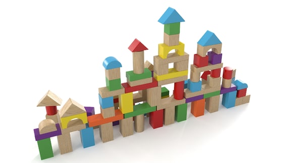 3D wooden building blocks model - TurboSquid 1244632