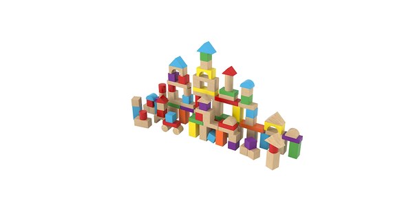 3D wooden building blocks model - TurboSquid 1244632