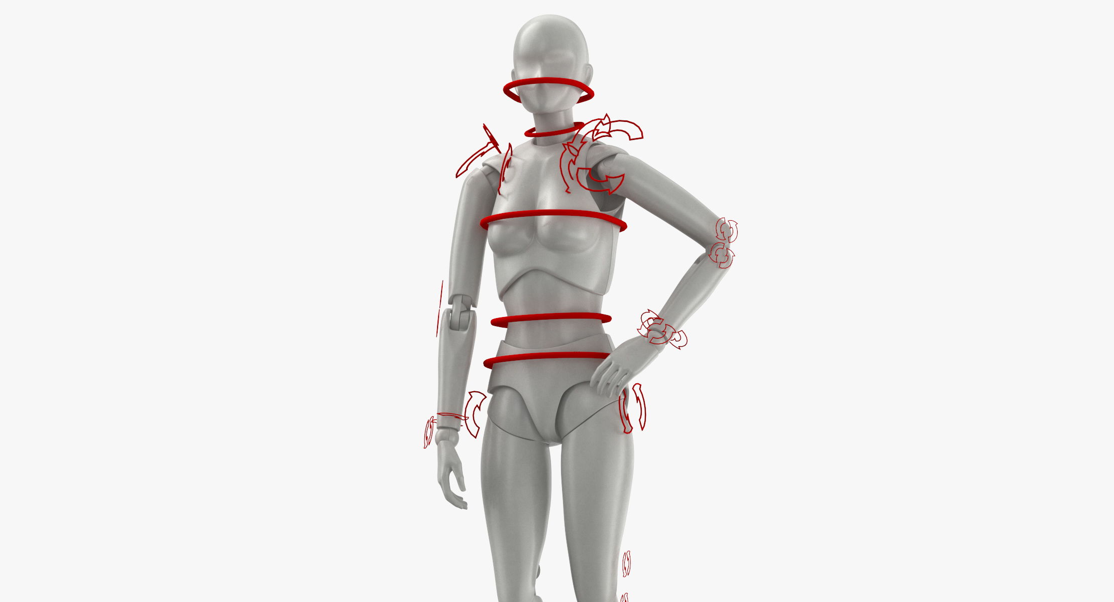 3D male female mannequins rigged model - TurboSquid 1244800