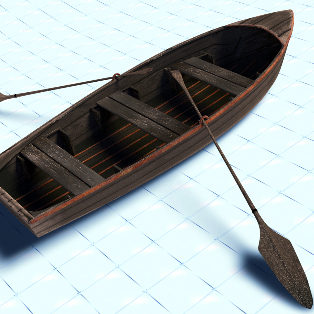 Altes Ruderboot (1) 3D-Modell - TurboSquid 1245015