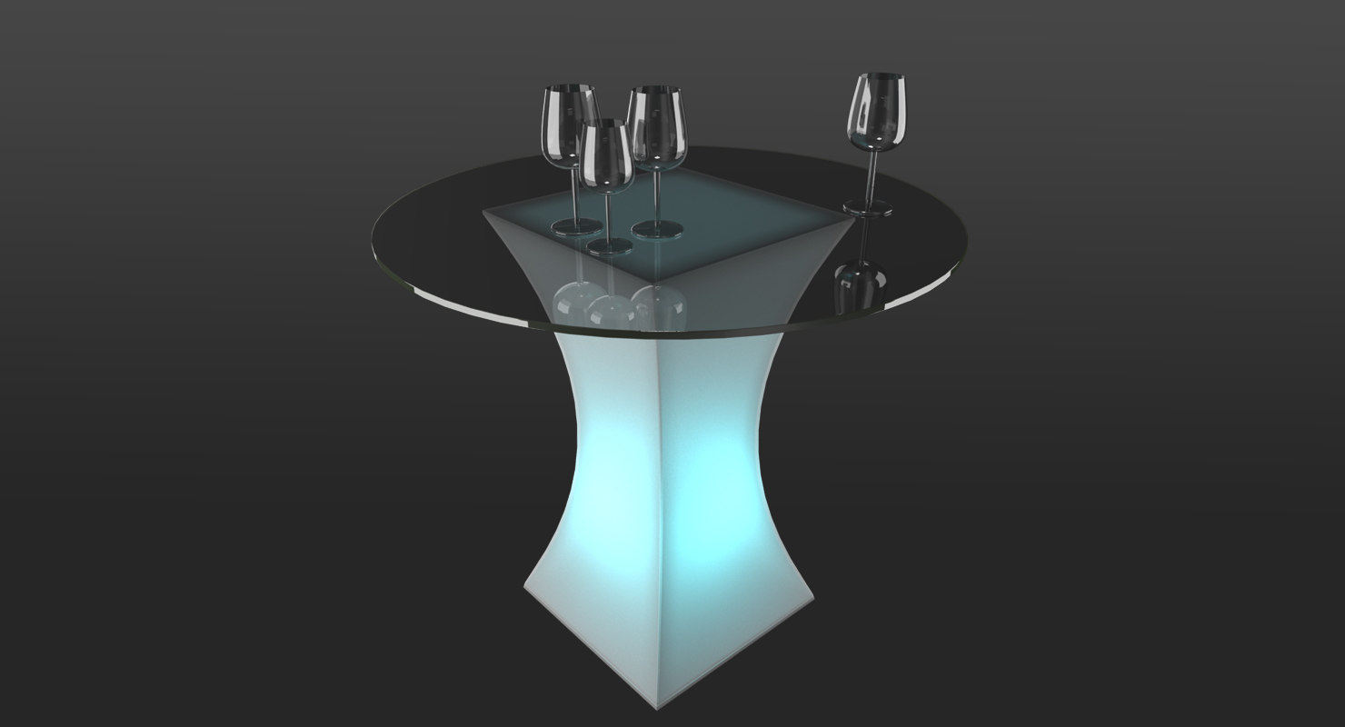 3D cocktail table - TurboSquid 1245067