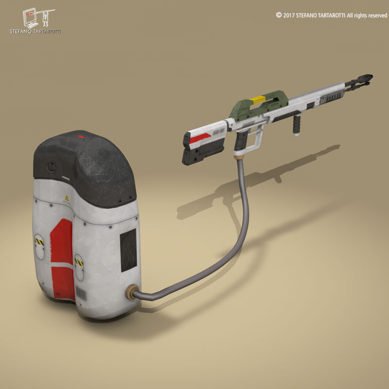 Sci-fi flamethrower 3D model - TurboSquid 1245081