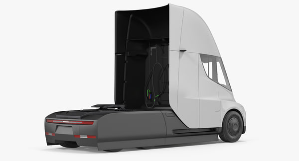 Tesla semi truck 3D model - TurboSquid 1245197