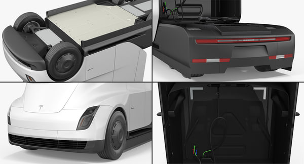 Tesla semi truck 3D model - TurboSquid 1245197