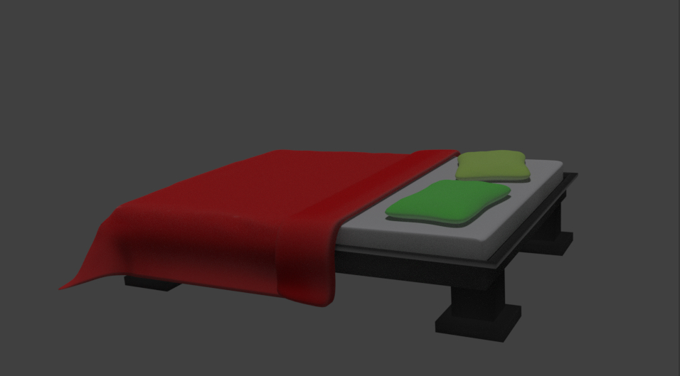 3D bed blender - TurboSquid 1245285