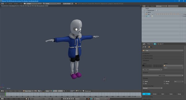 Blender Undertale Models | TurboSquid