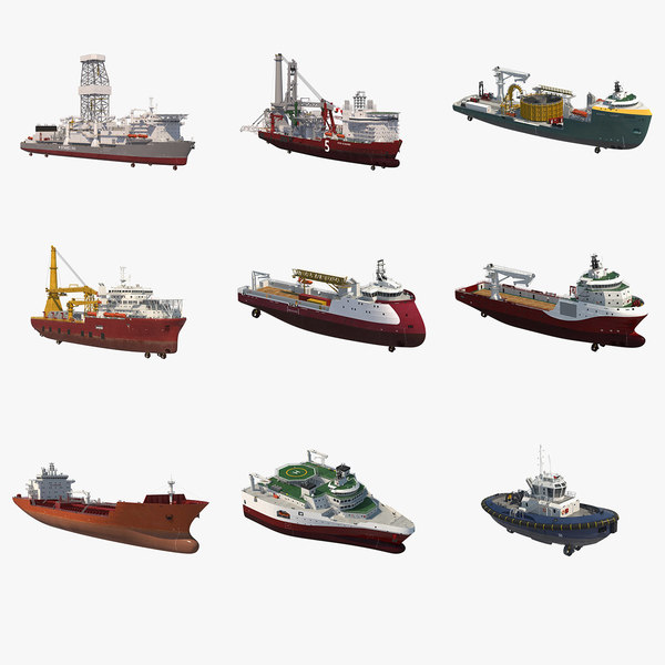 3d model cargo tanker ship