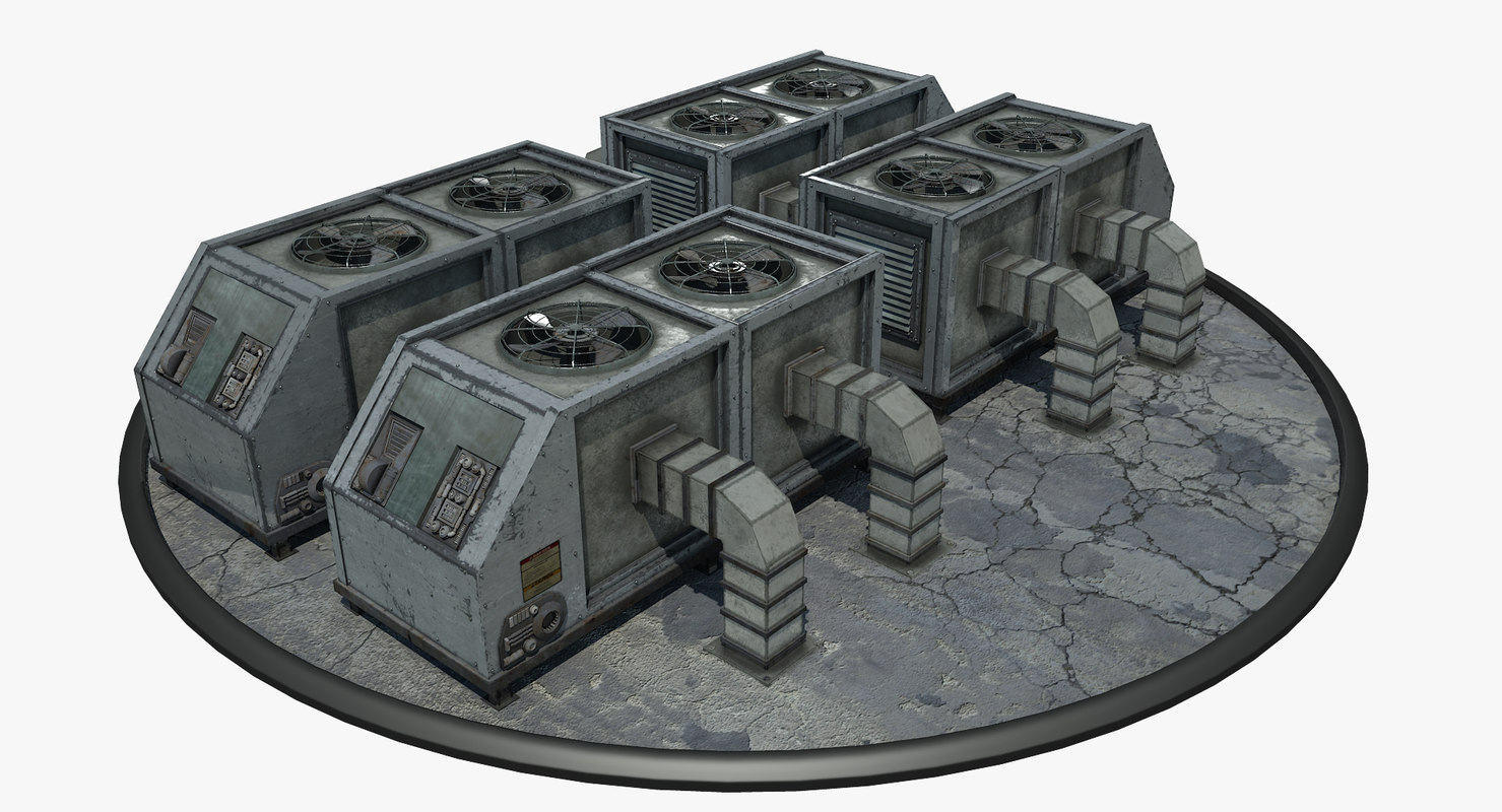 3D model sci-fi ventilation - TurboSquid 1245682