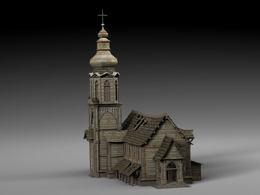 3D old church model - TurboSquid 1245830