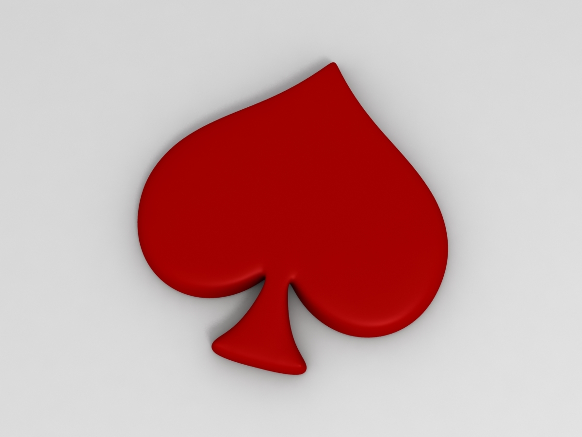 3D club poker card model - TurboSquid 1245887
