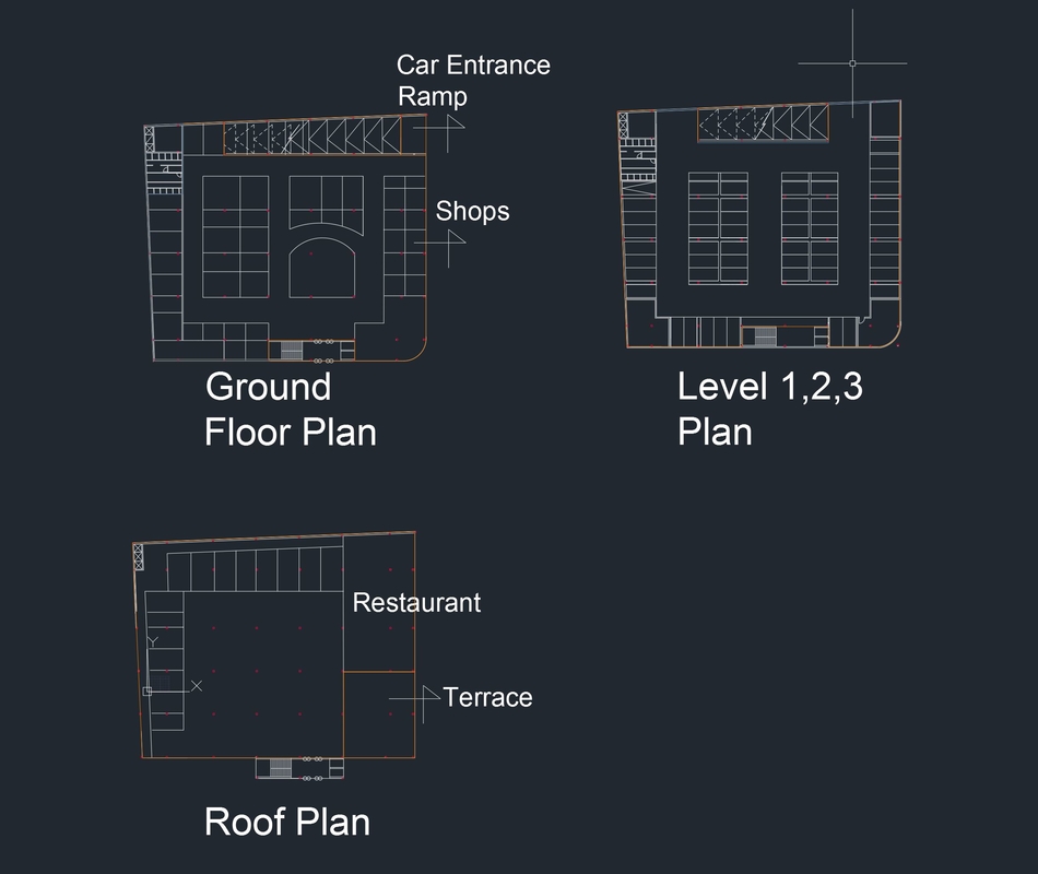 Multi-storey car park 3D model - TurboSquid 1245995