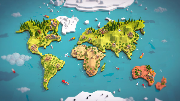 世界地图3D模型下载| TurboSquid