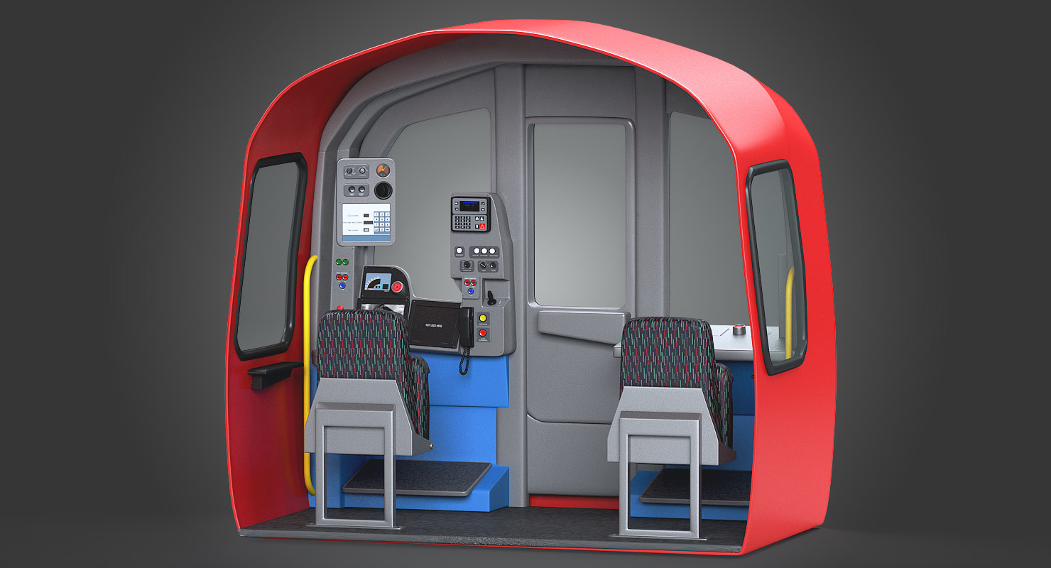 Subway train cab 3D model - TurboSquid 1246204