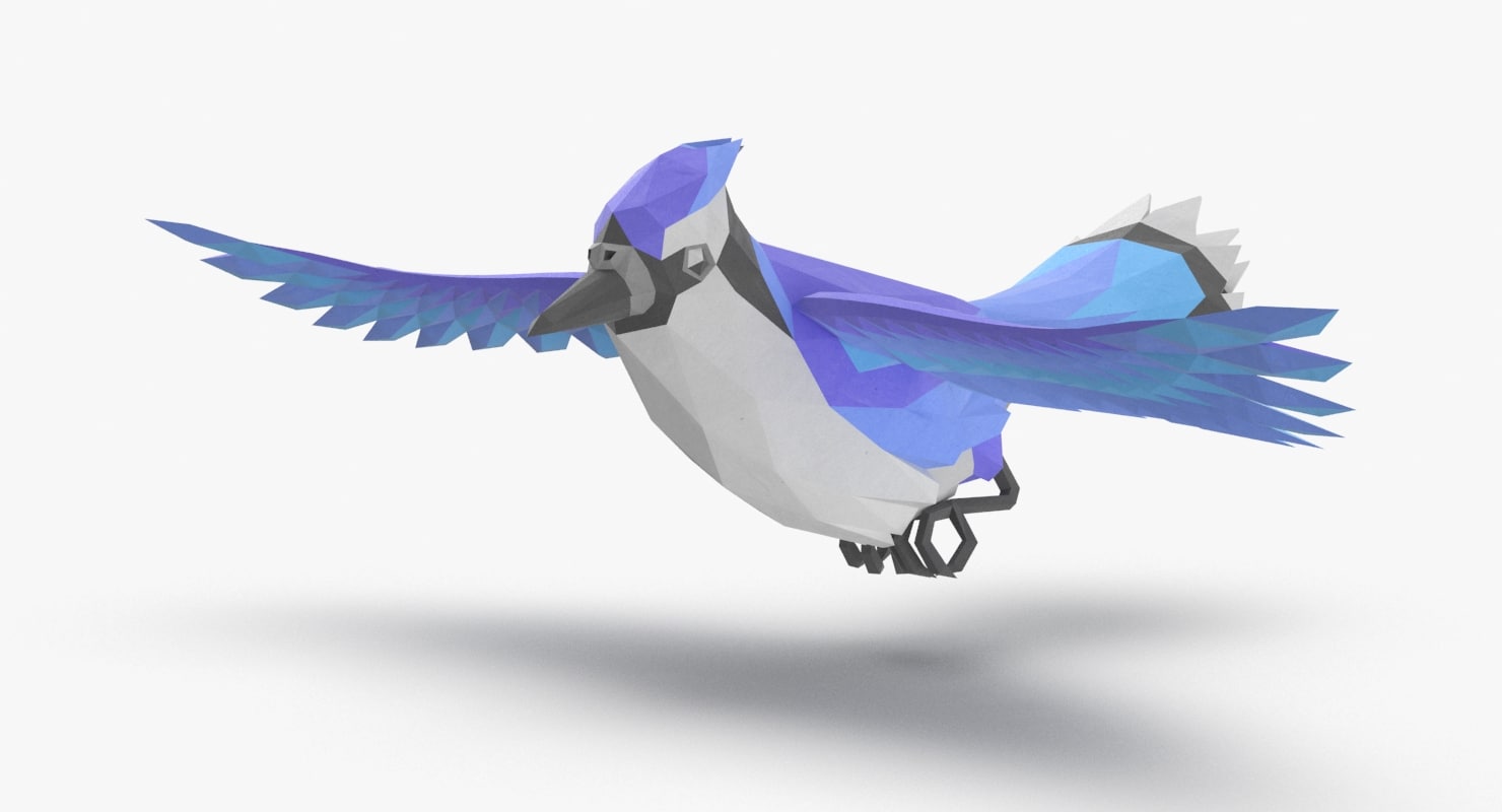 Bird----blue-bird-flying 3D model - TurboSquid 1246277