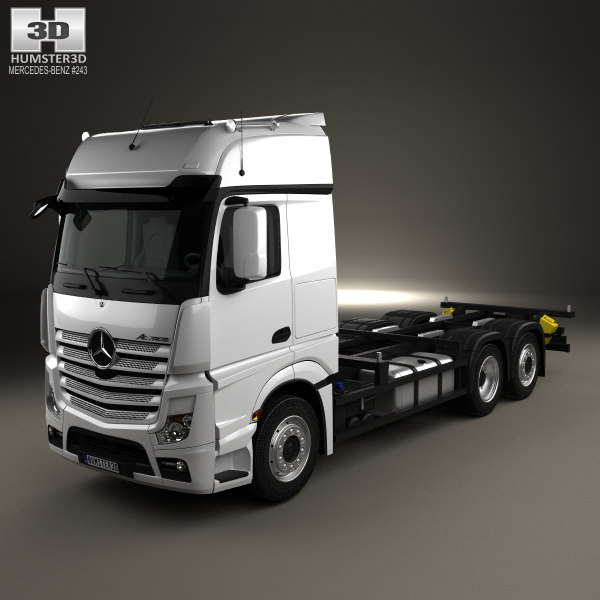 Mercedes-Benz Actros Fahrgestell LKW 3-Achser 2011 3D-Modell ...