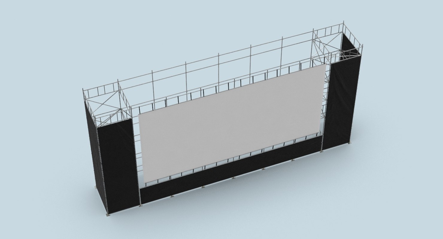 3D large-stage-screen-02 model - TurboSquid 1246341