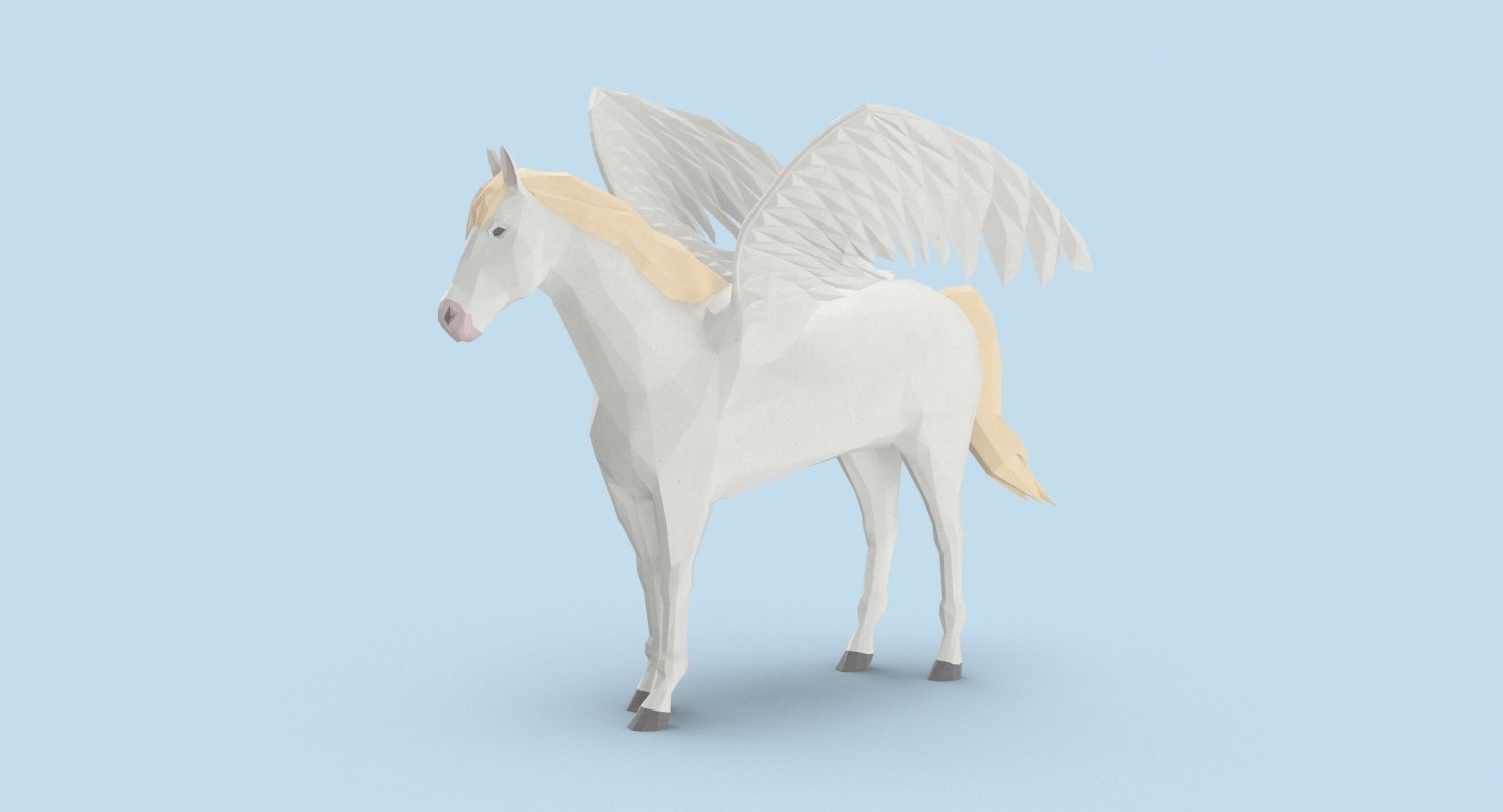 3D pegasus---standing - TurboSquid 1246354