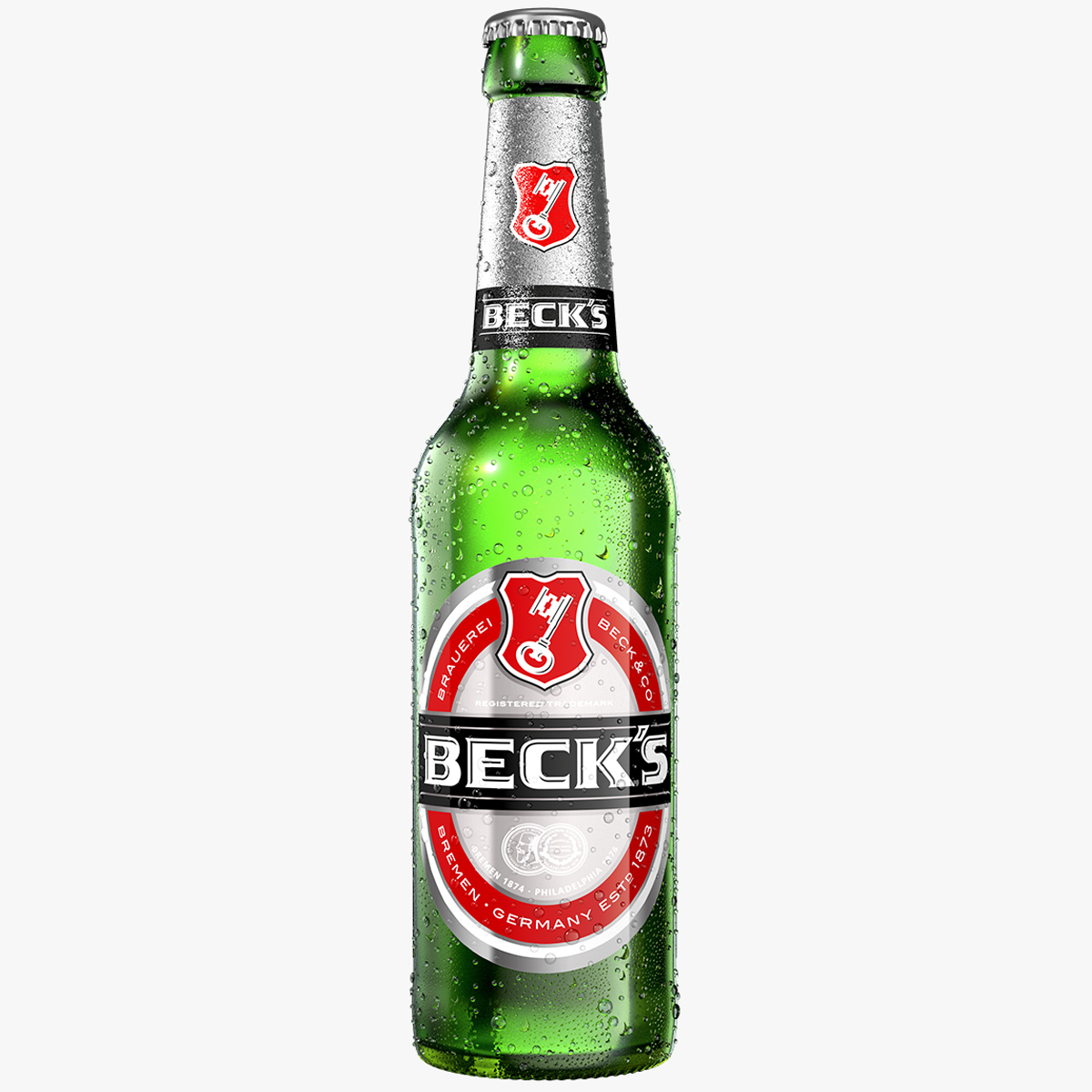 Modeled becks beer bottle model - TurboSquid 1246425