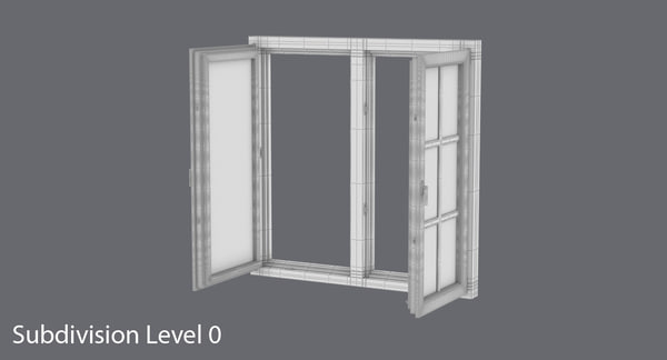 Standard-windows---window-4-open 3D - TurboSquid 1246438